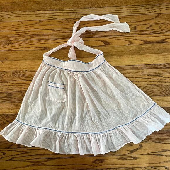 American Vintage | Accessories | Vintage Pink Sheer Half Apron With ...